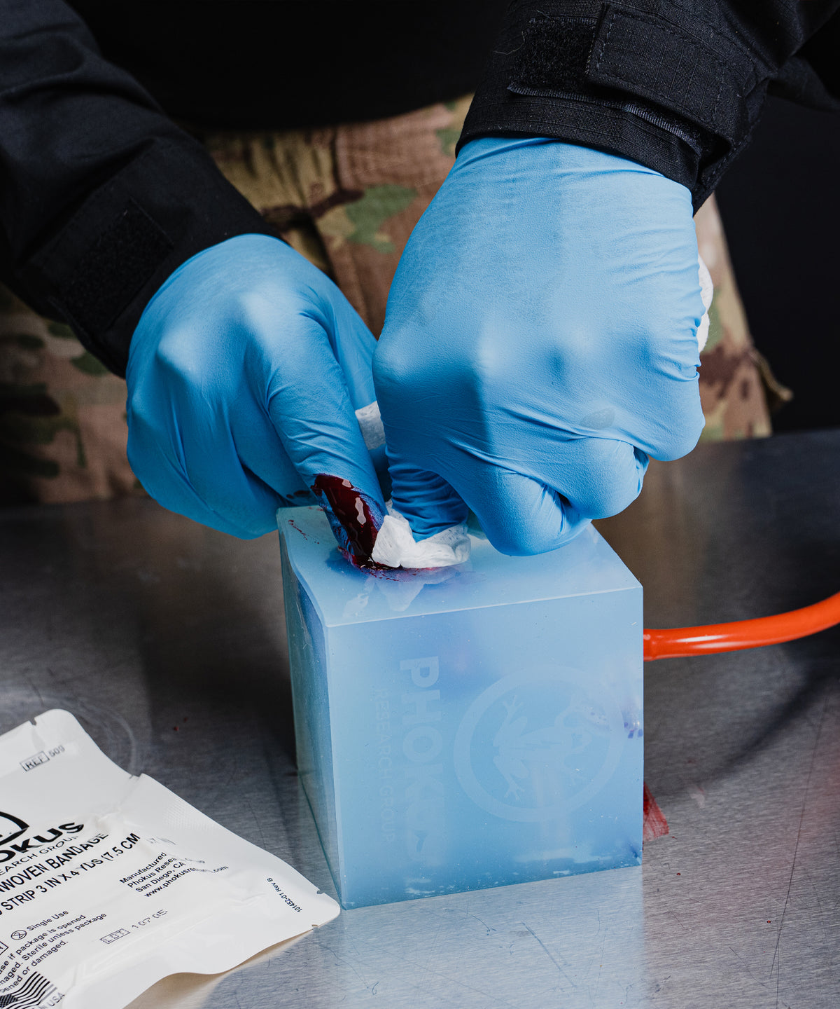 Wound Cube | Silicone Wound Simulator and Bleeding Control Training Device